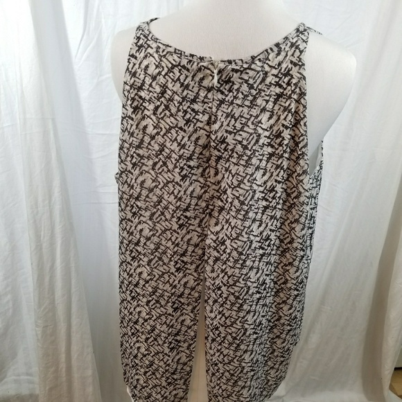 Kenar | Tops | Kenar Womens High Neck Blouse Ivory Blue Sz L | Poshmark